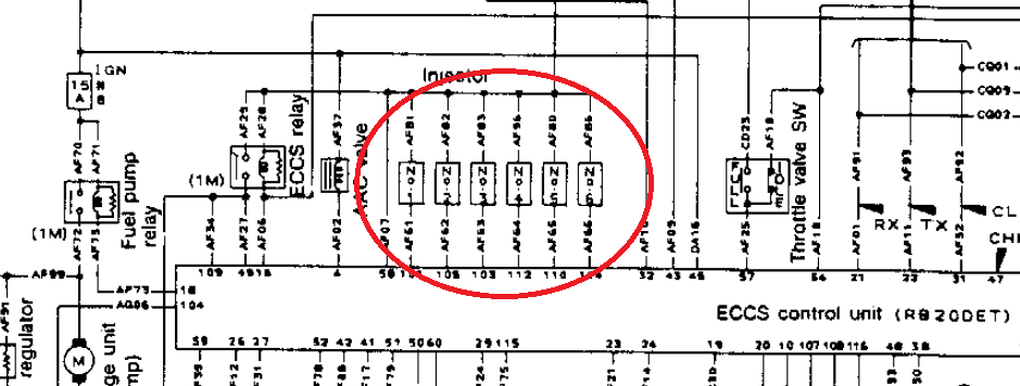 Resistor box with aftermarket injectors? - RB Series - R31, R32, R33 ...
